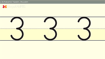 1. Sınıf - Üç (3) Rakamını Yazalım, Okuyalım - Matematik - Konu ...