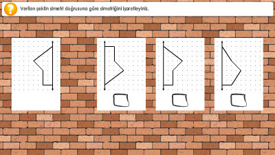 Simetrik Şekilleri Simetri Doğrusuna Göre Tamamlayalım - 3. Sınıf ...