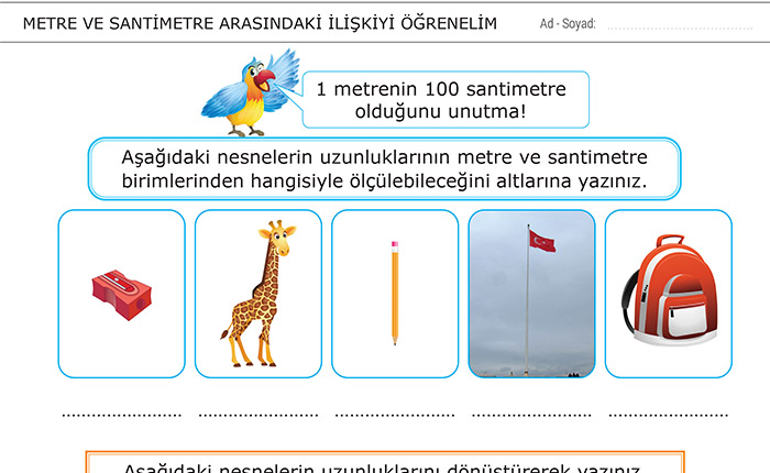 Metre ve Santimetre Arasındaki İlişkiyi Öğrenelim - 3. Sınıf Matematik | Morpa Kampüs