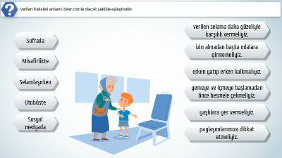 6. Sınıf - Adap ve Nezaket Kurallarına Uymak - Din Kültürü ve Ahlak ...
