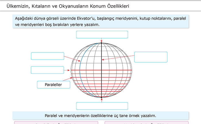 6. Sınıf - Ülkemizin, Kıtaların ve Okyanusların Konum Özellikleri ...